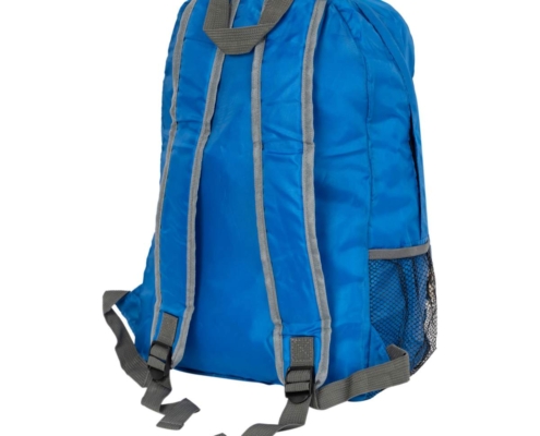 210D Foldable Backpack with PaddedStraps and Front Zip Pocket